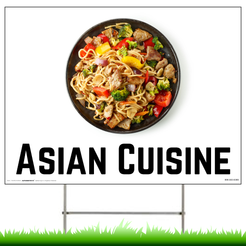 Asian Cuisine Yard Signs