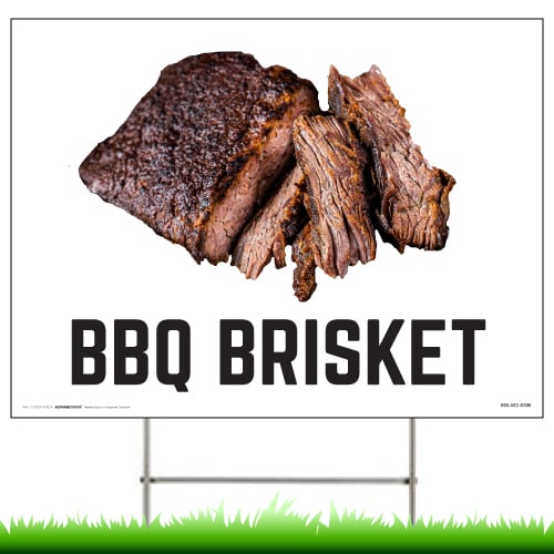 BBQ Brisket Yard Signs | Visible Double Sided | CS4224