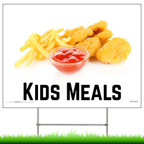 Kids Meals Yard Signs