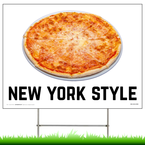 New York Style Pizza Yard Signs