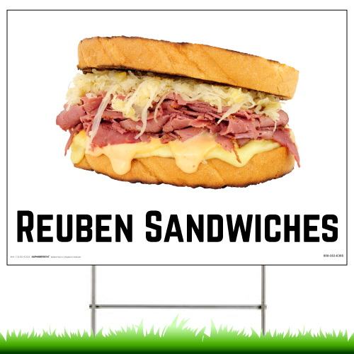 Reuben Sandwiches Yard Signs