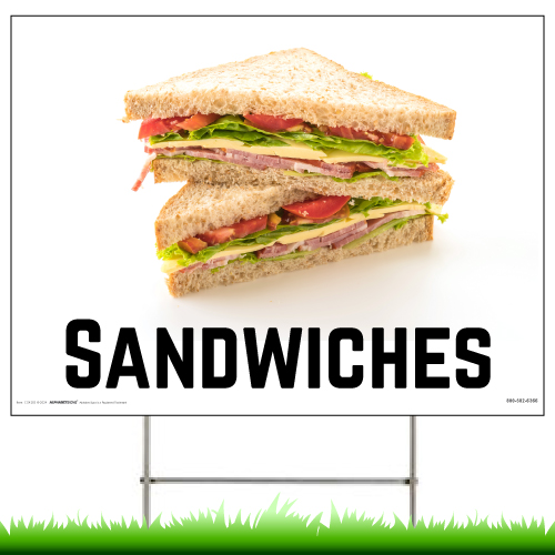 Sandwiches Yard Signs