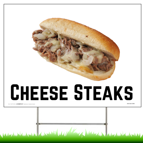 Cheese Steaks Yard Signs