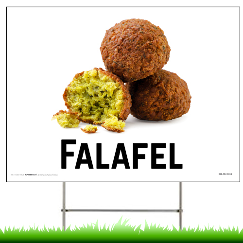 Falafel Yard Signs | Visible Double Sided | CS4263