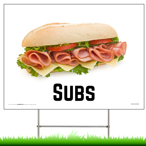 Subs Yard Signs
