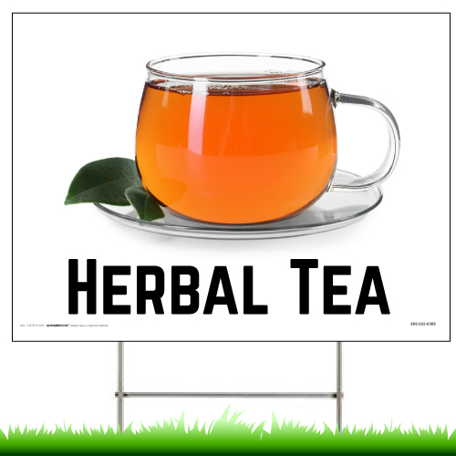 Herbal Teas Yard Signs | Visible Double Sided | CS4291