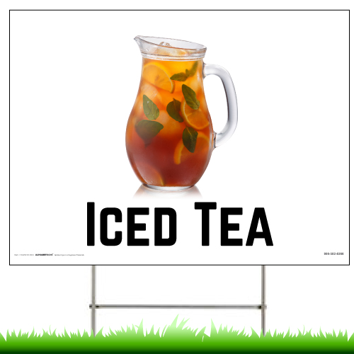 Ice Teas Yard Signs
