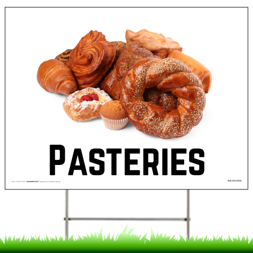Pasteries Yard Signs | Visible Double Sided | CS4324