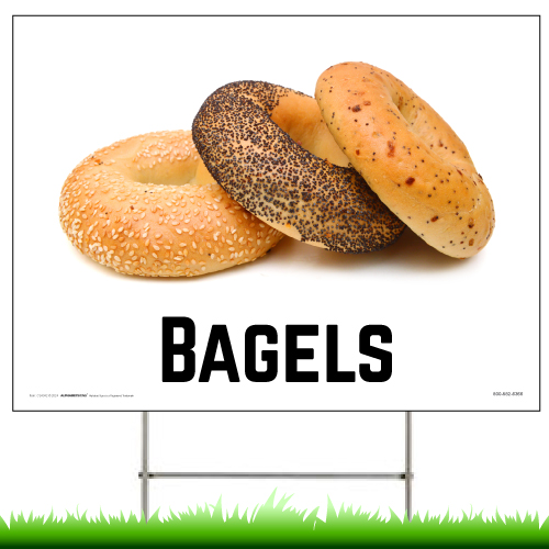 Bagels Yard Signs