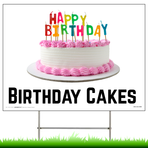 Birthday Cakes Yard Signs