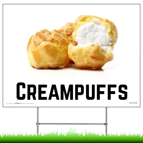 Cream Puffs Yard Signs