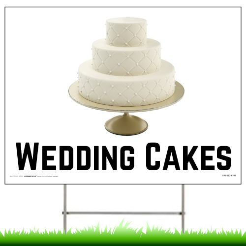 Wedding Cakes Yard Signs