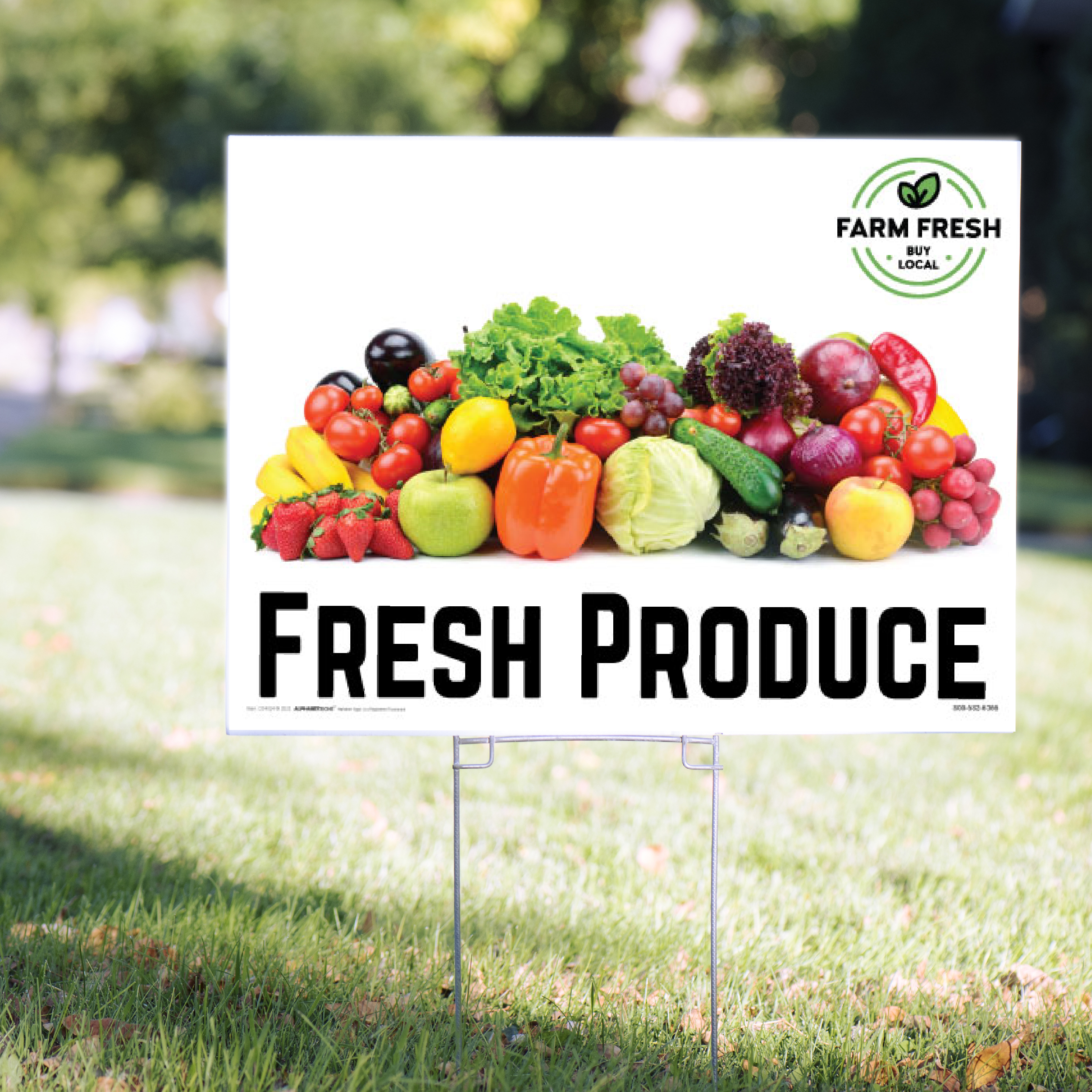 Fresh Produce Yard Signs