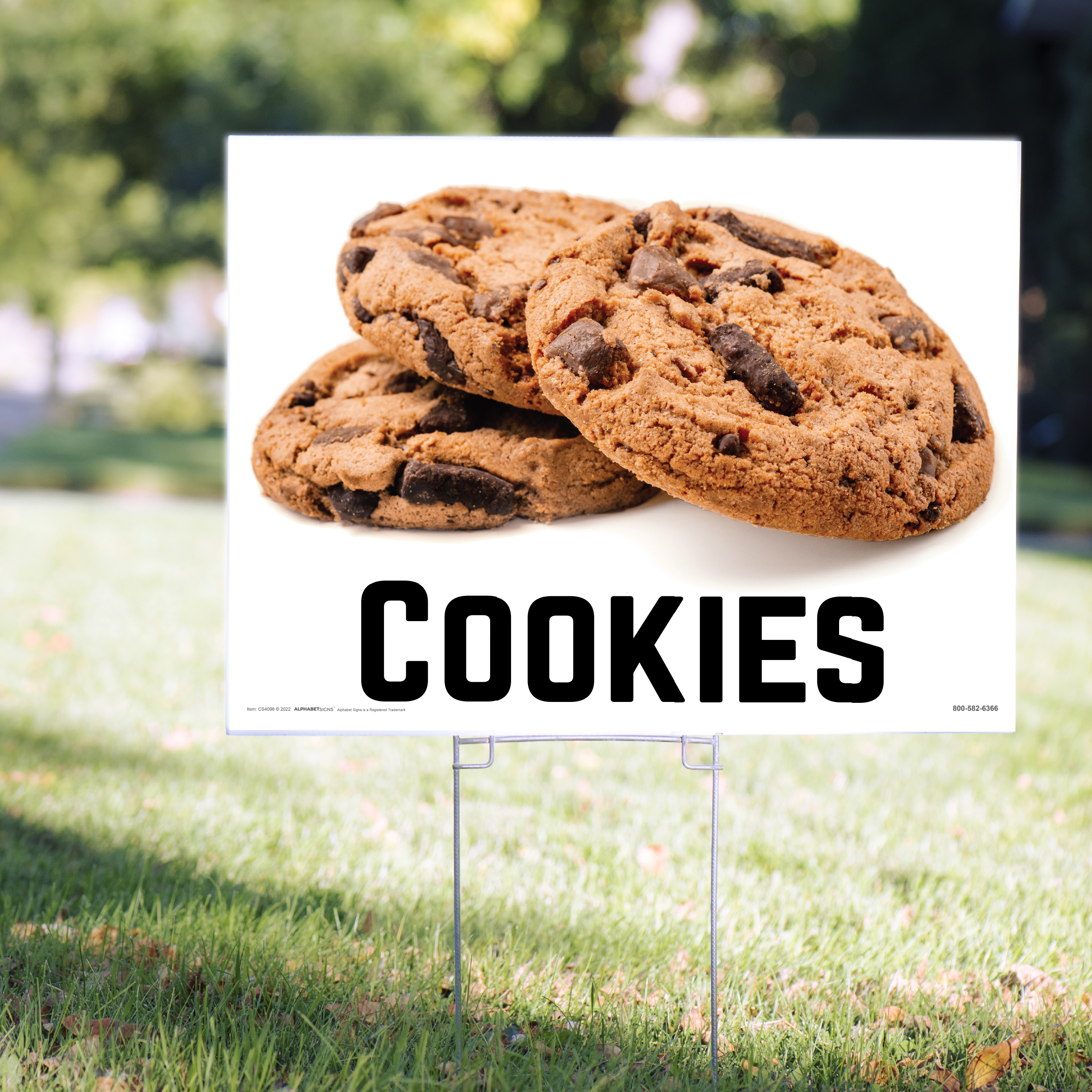 Cookies For Sale Yard Signs