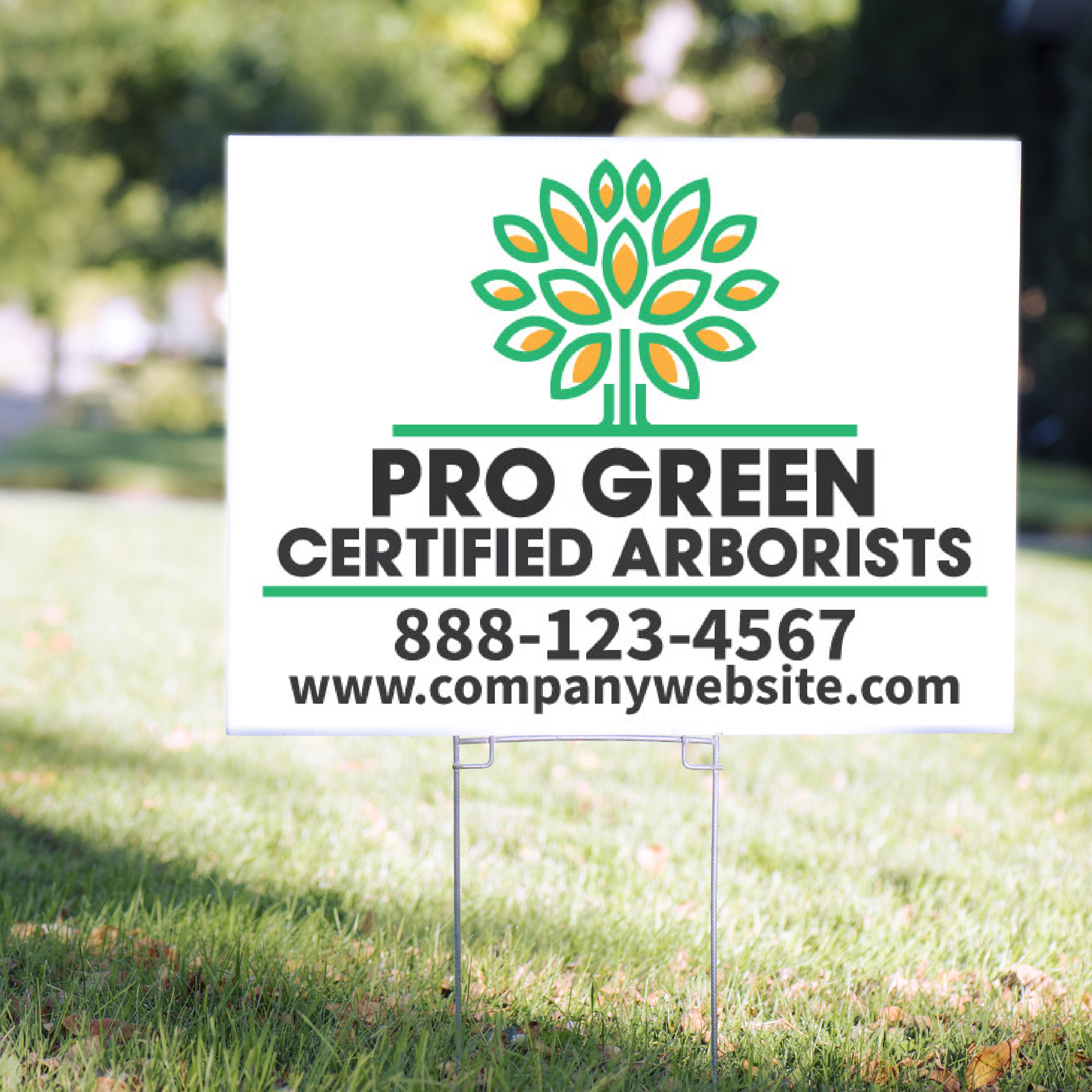 Landscaping Yard Signs Minimalistic Design