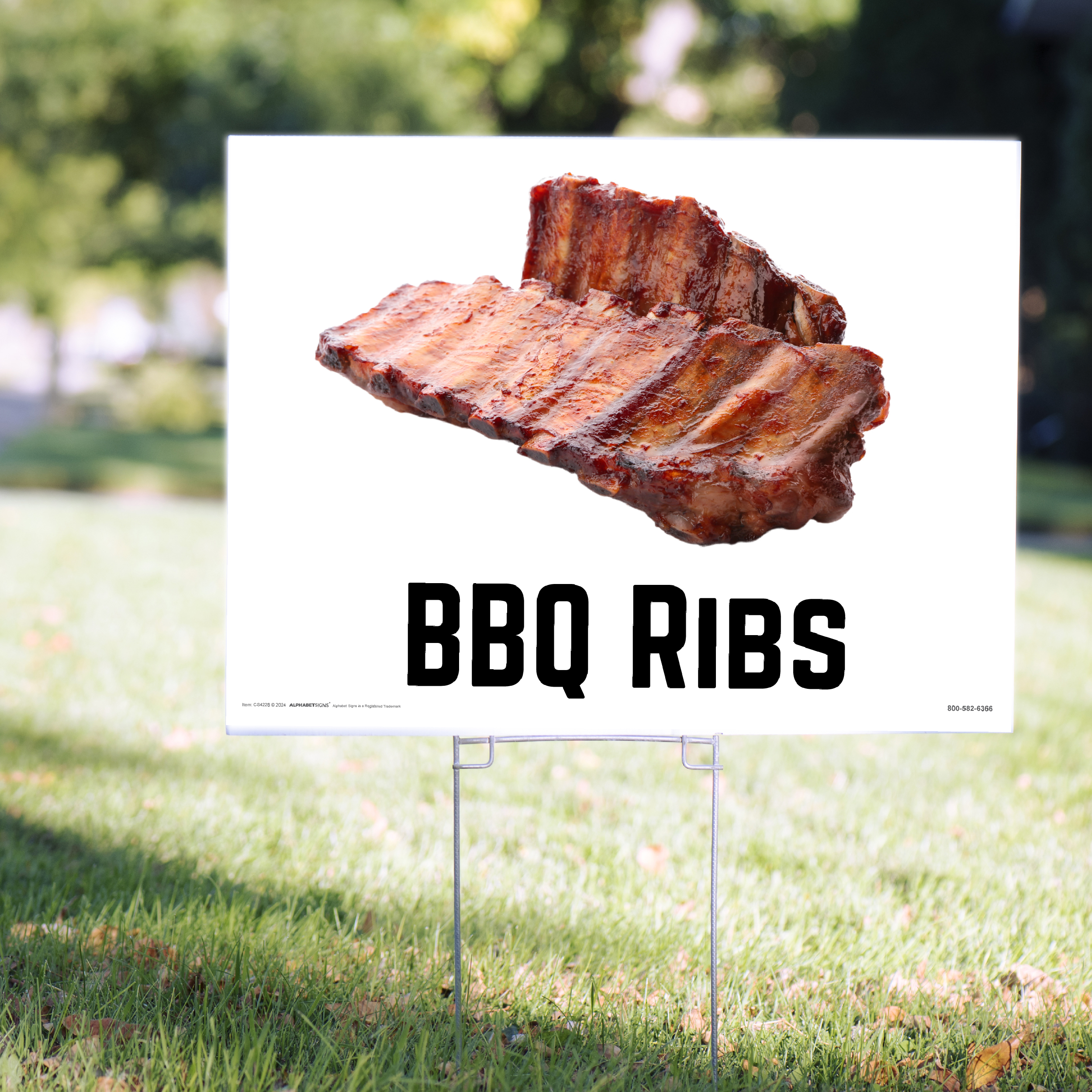 BBQ Ribs Yard Signs