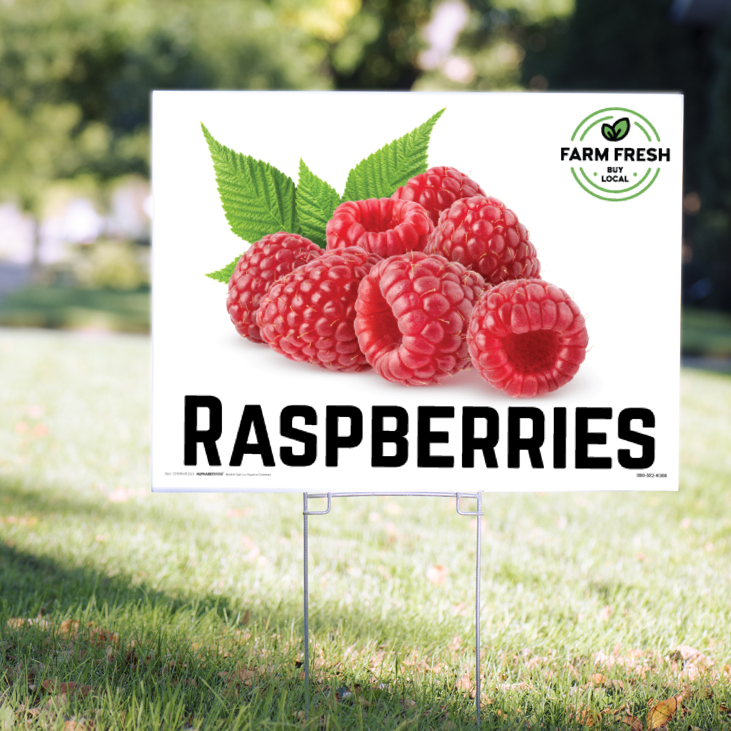 Raspberries Yard Signs
