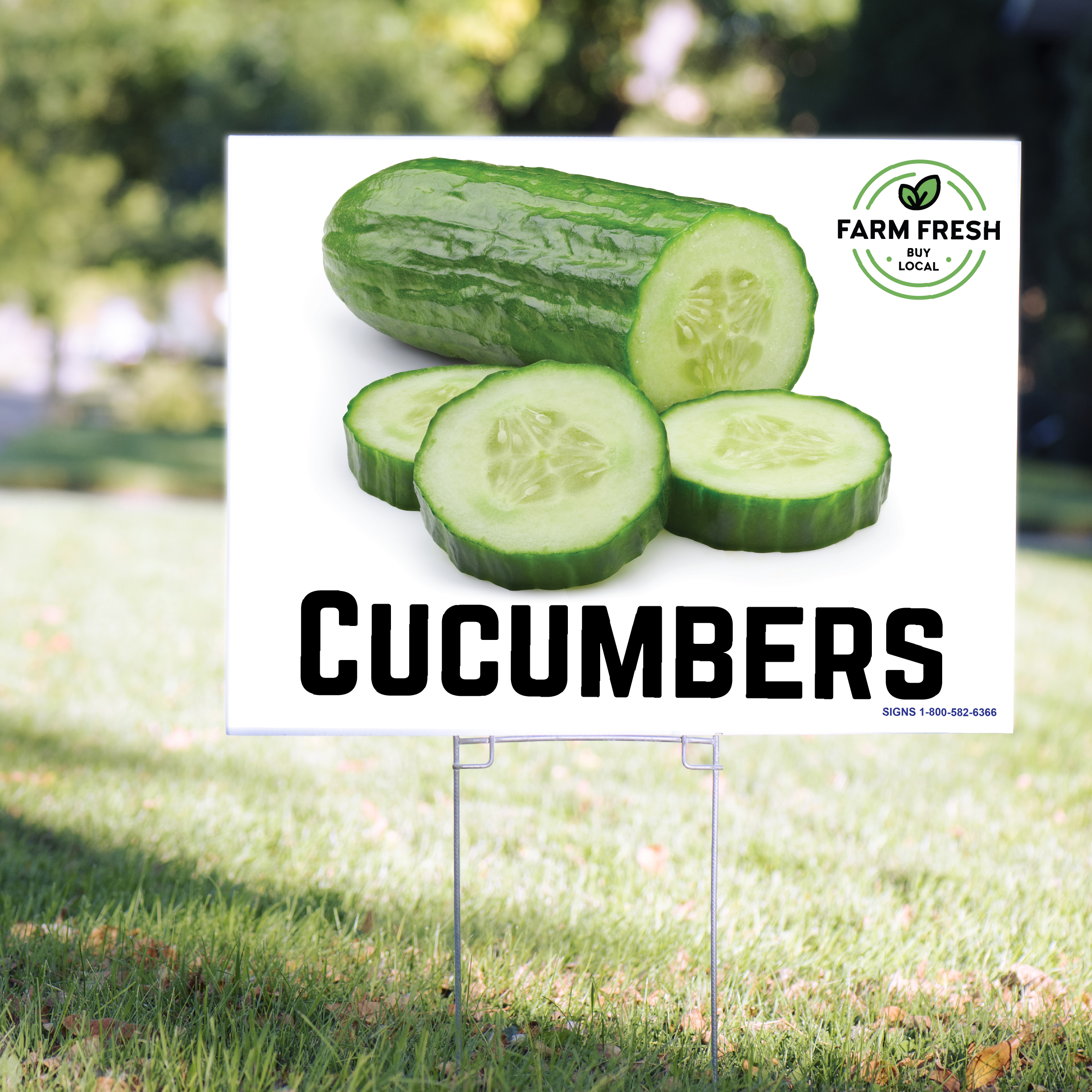 Cucumbers Yard Signs