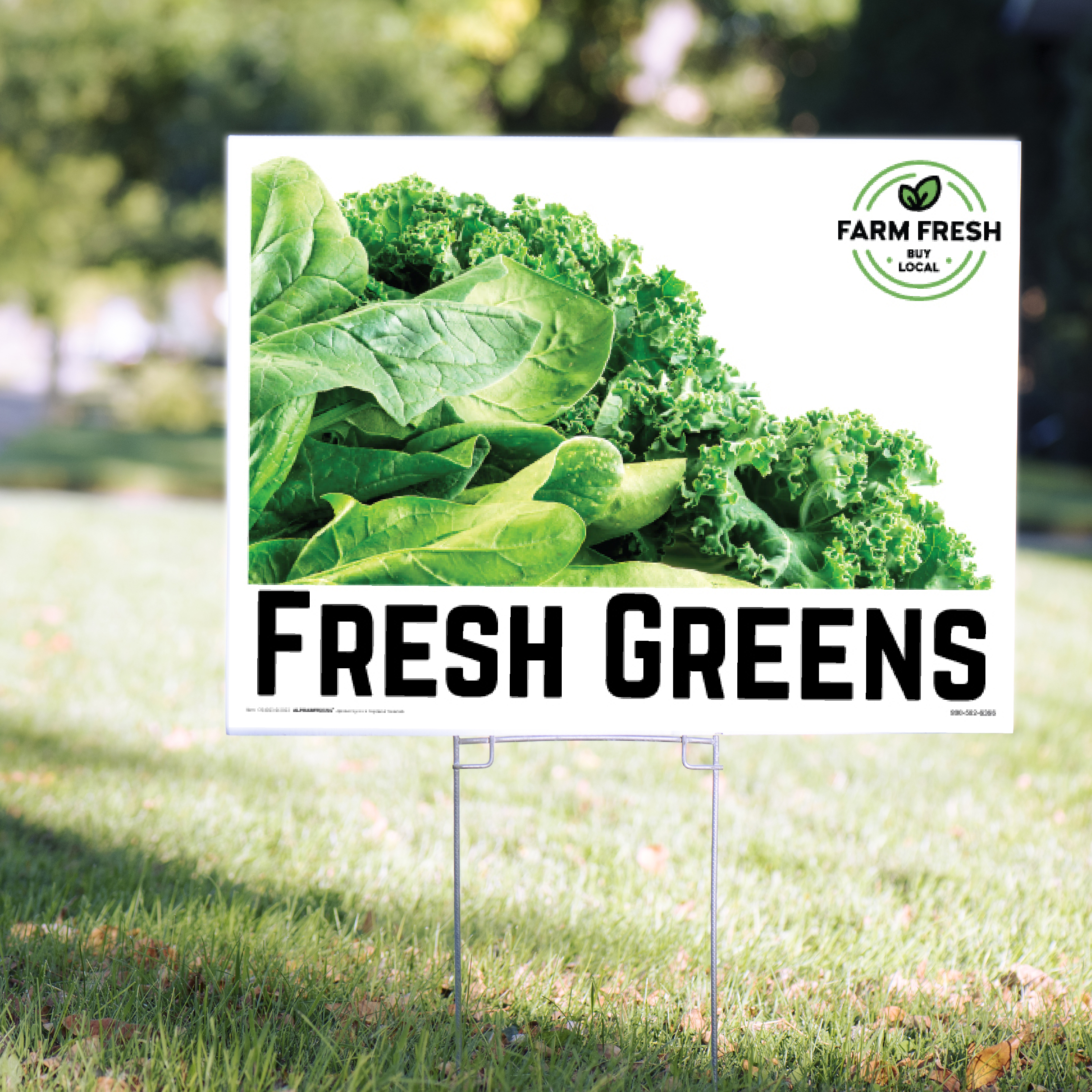 Fresh Greens Yard Signs