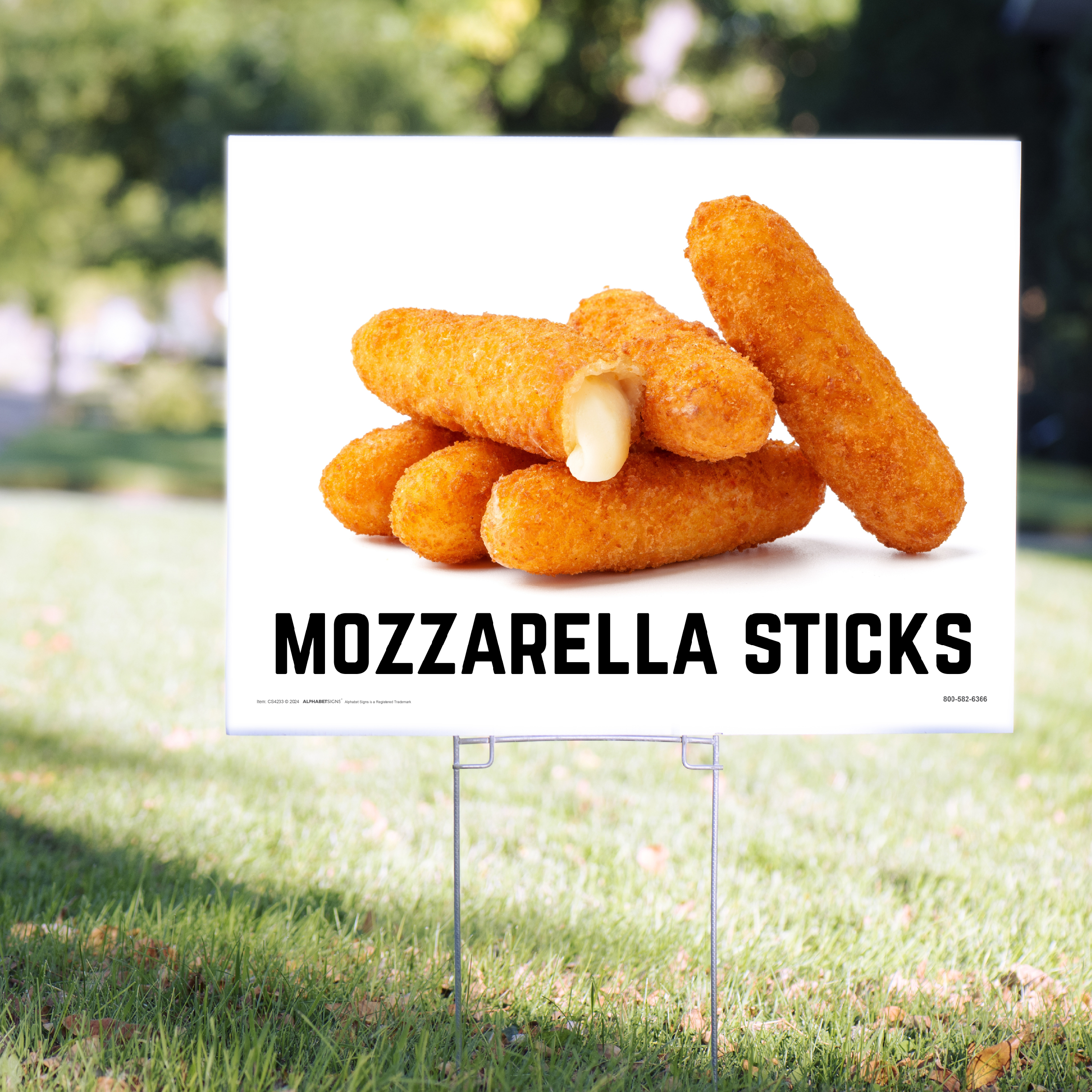 Mozzarella Sticks Yard Signs