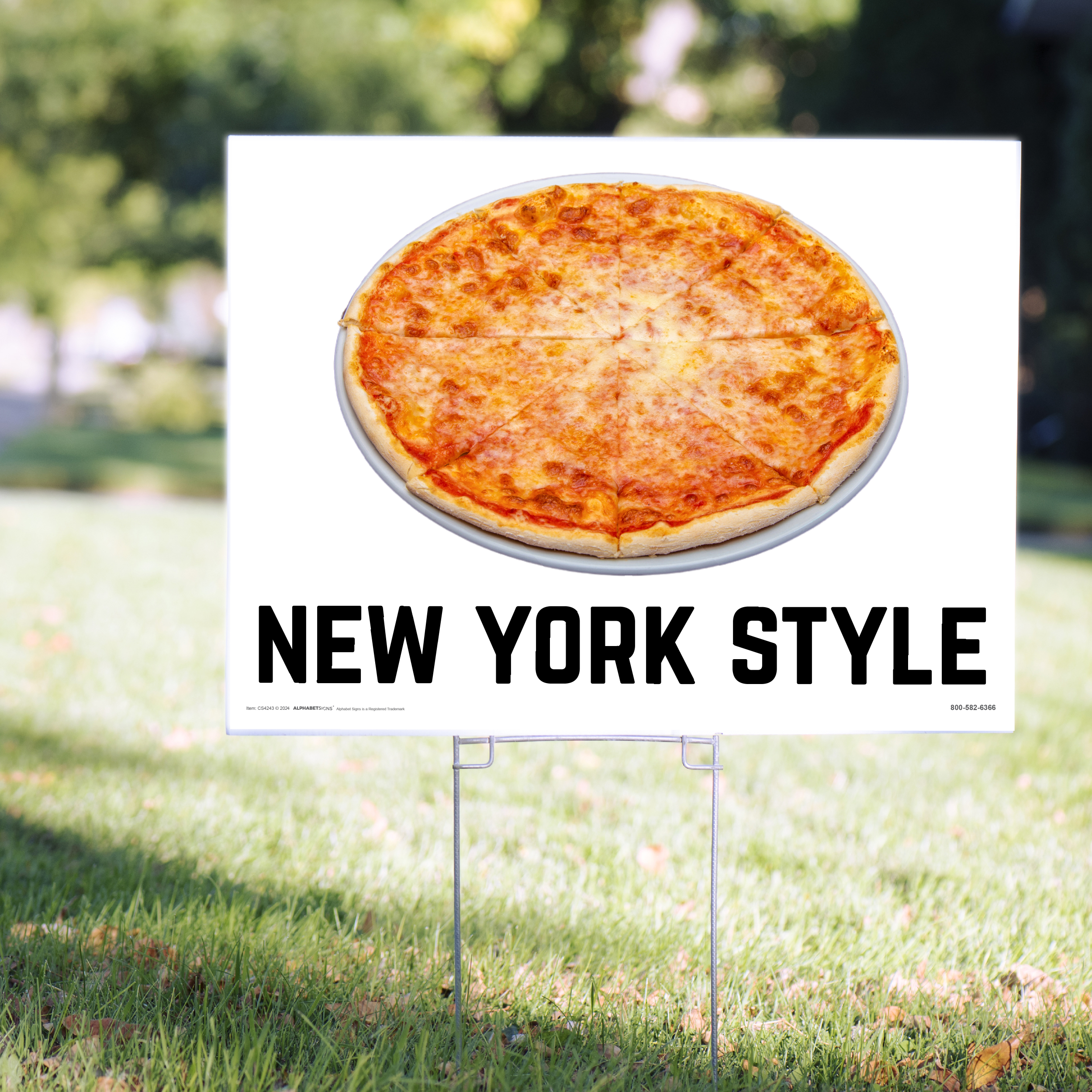New York Style Pizza Yard Signs
