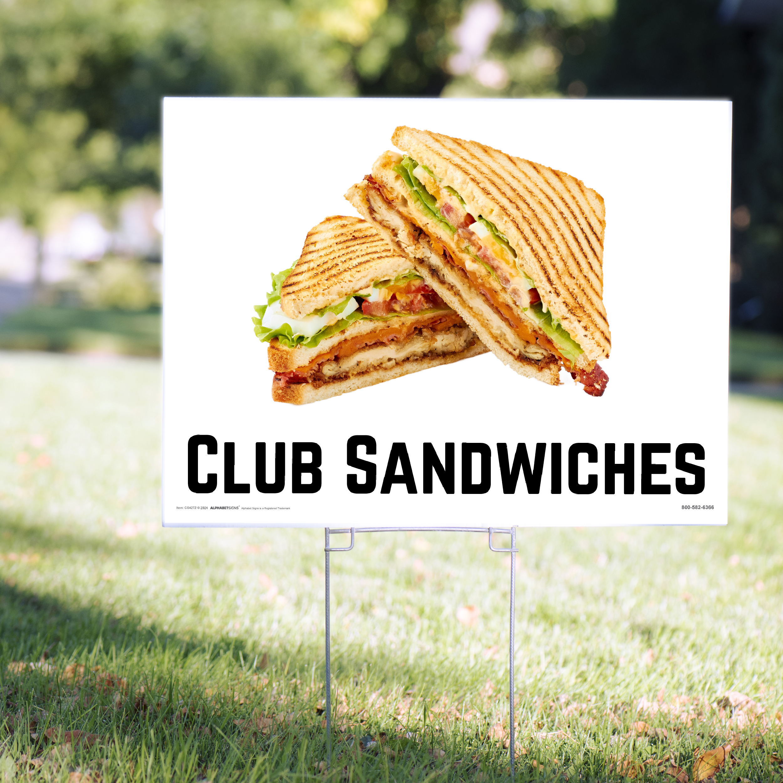 Club Sandwiches Yard Signs