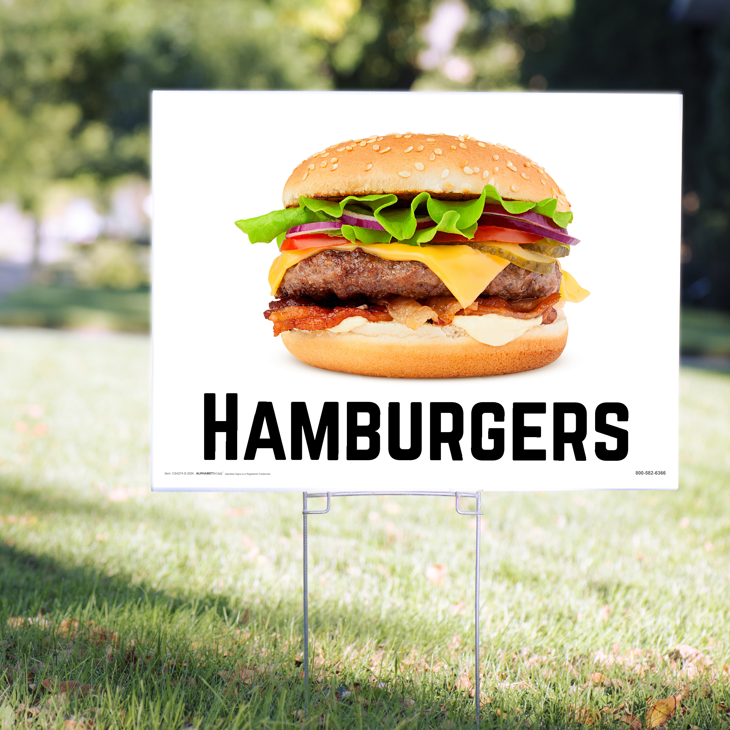 Hamburgers Yard Signs