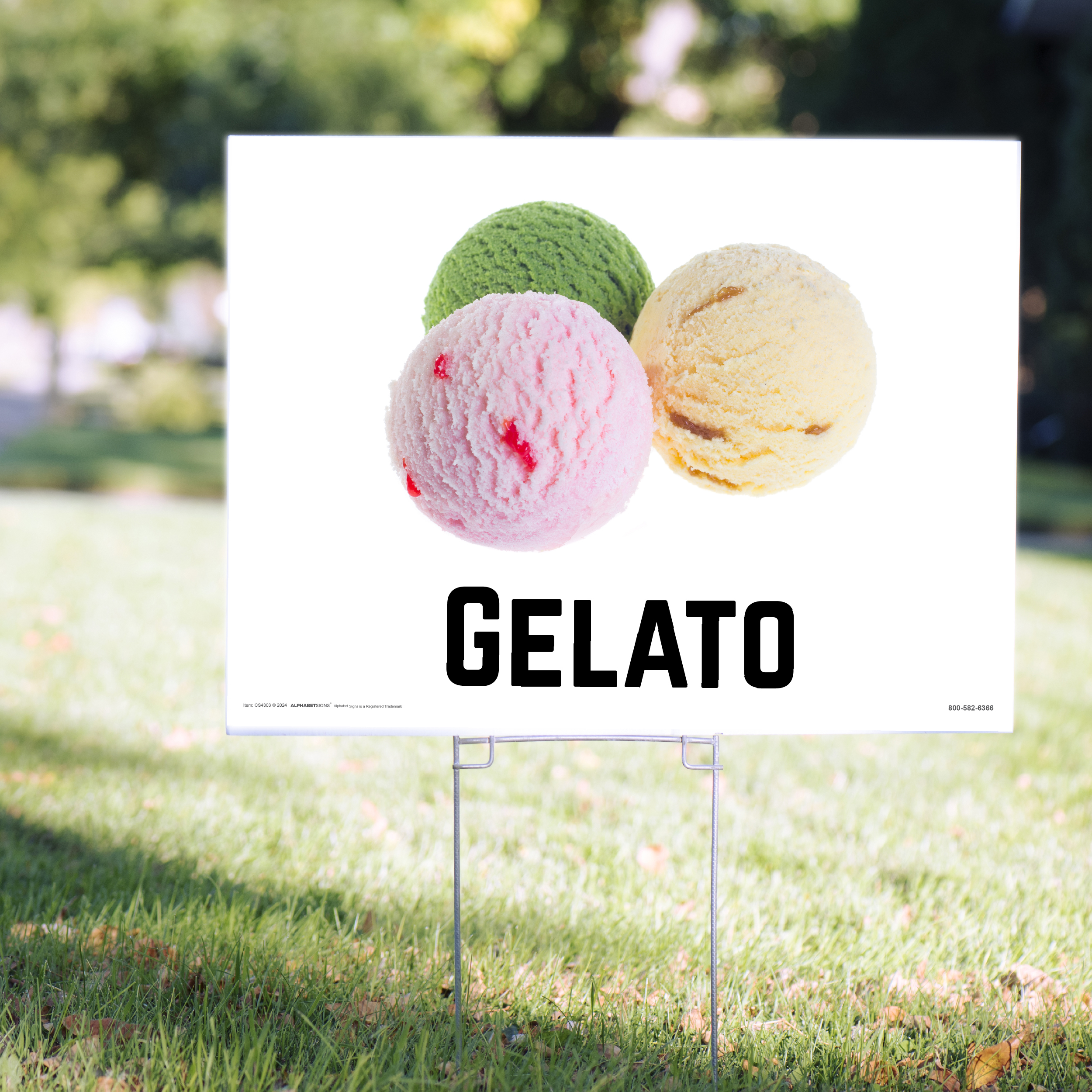 Gelato Yard Signs