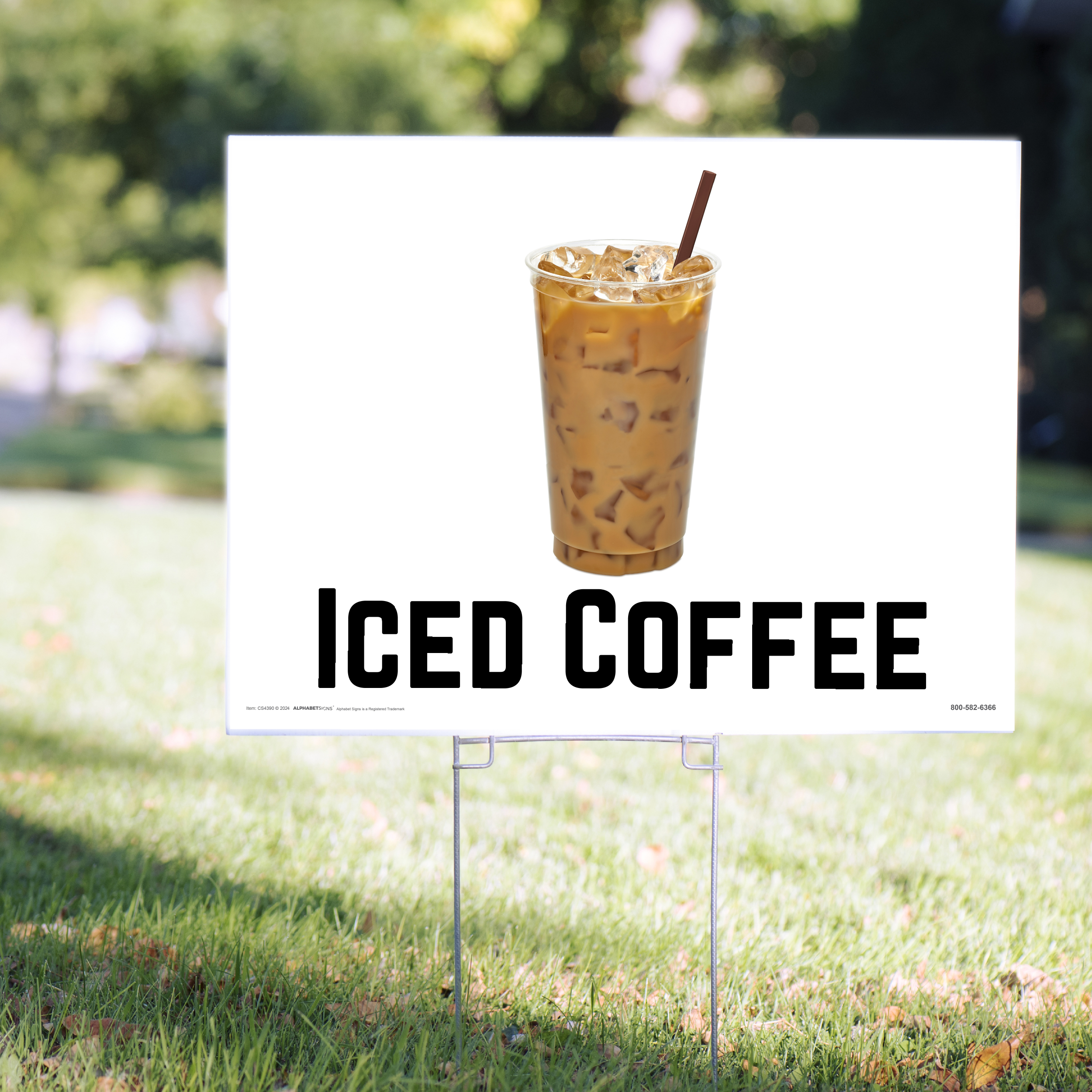 Iced Coffee Yard Signs